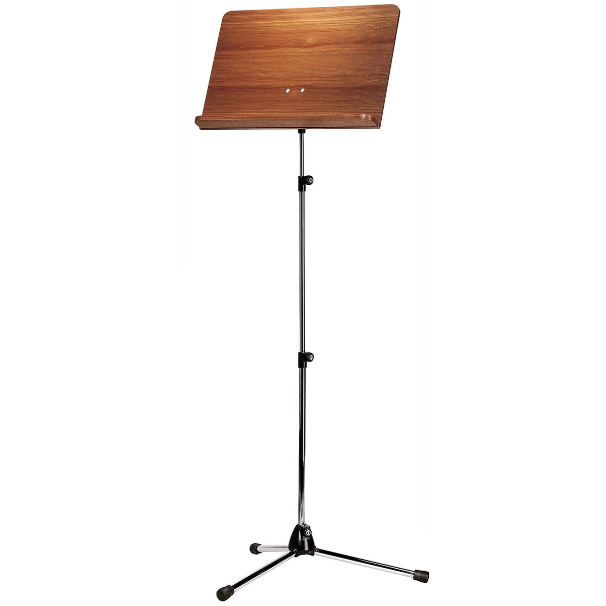 Estante de partitura K&M 118/4 chrome stand walnut wooden desk — Music ...