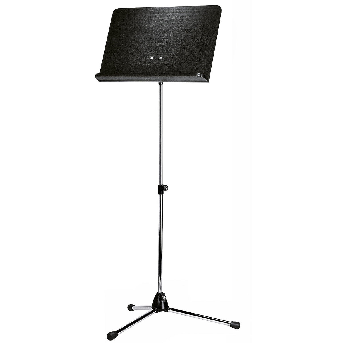 Estante de partitura K&M 118/1 chrome stand black wooden desk — Music ...