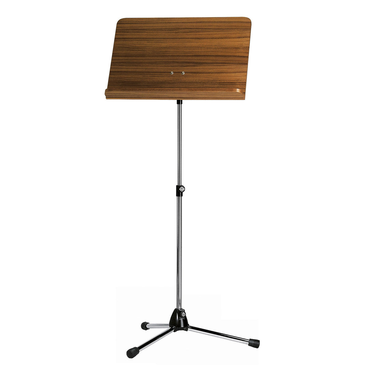 Estante de partitura K&M 118/1 chrome stand walnut wooden desk — Music ...