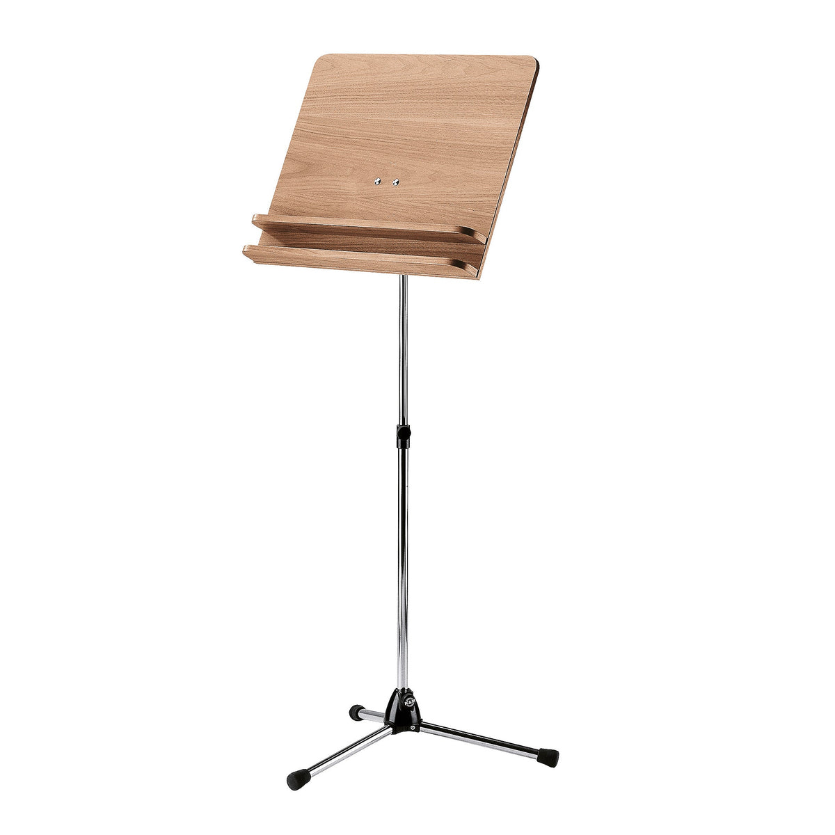 Estante de partitura K&M 118/3 chrome stand walnut wooden desk — Music ...